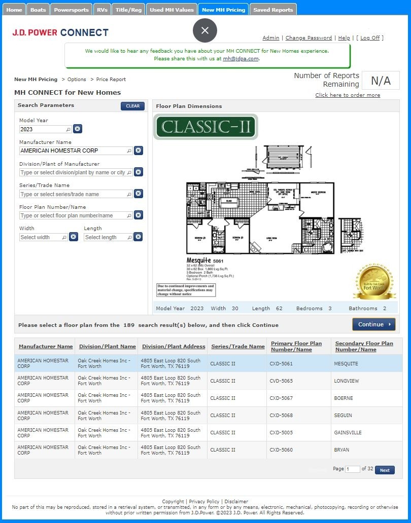 MH CONNECT for New Homes | JDPowerValues